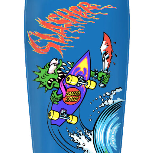 Santa Cruz Meek Slasher OG Shaped Reissue Skateboard Deck Blue 10.1 ...